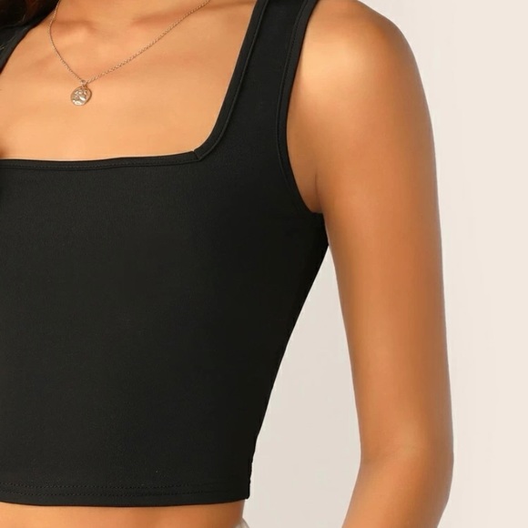SHEIN | Tops | Shein Ribbed Form Fitting Cropped Tank Top | Poshmark